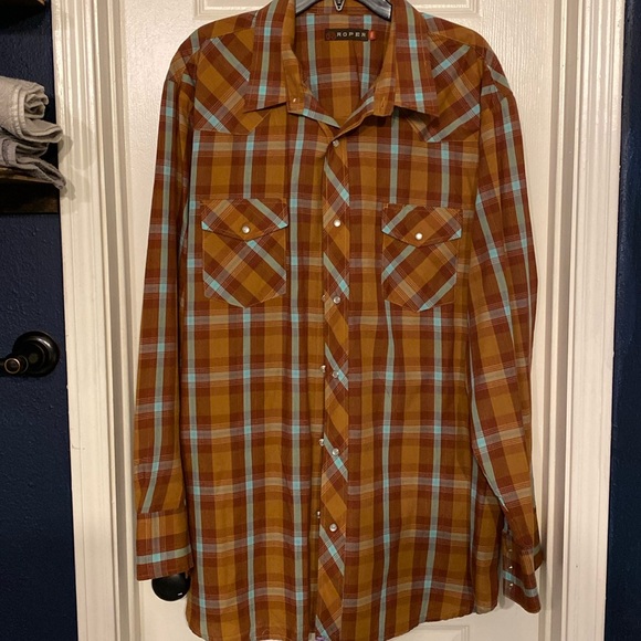 Roper | Shirts | Roper Brand 2xl Mens Shirt | Poshmark